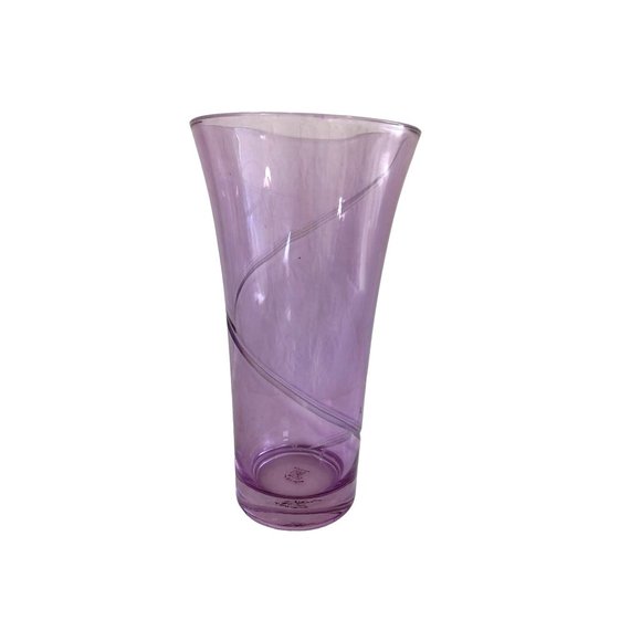 FTD | Accents | Vintage Tall Fluted 85 X 4 Purple Glass Ftd Floral Vase ...